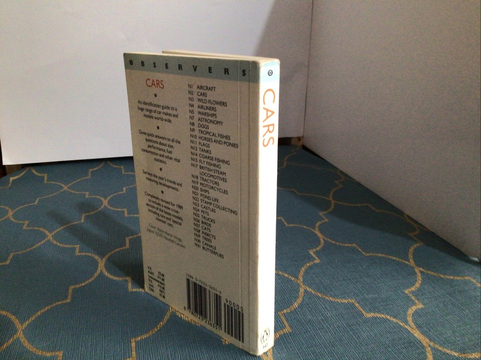 Observers Book Of Cars 1989/90 paperback | eBay