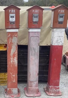 1900s Gamewell Fire Box Alarm Pedestal, Call Box, Can Ship, (PICK ONE ...