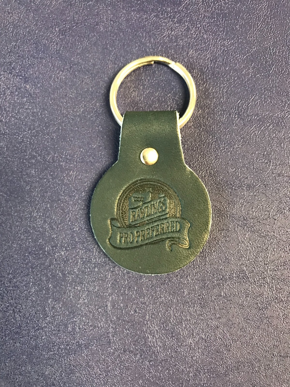 Rawlings Pro Preferred Leather Keychain - Navy | eBay