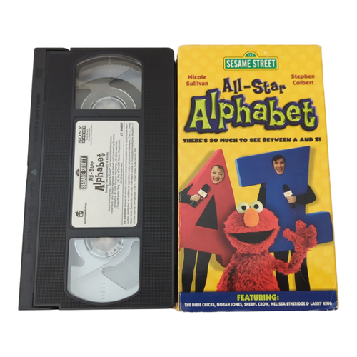 Sesame Street All Star Alphabet VHS 2005 Dixie Chicks Sheryl Crow RARE ...