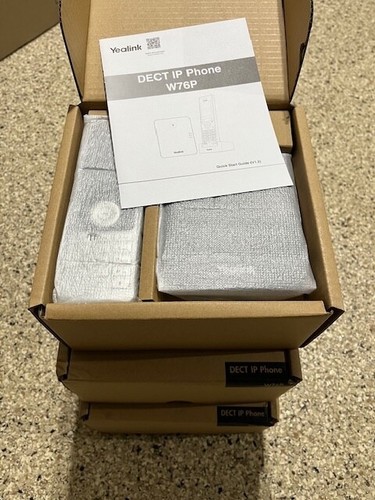 Lot of 3 Yealink W76P - IP DECT Phone Bundle W56H with W70 Base ...