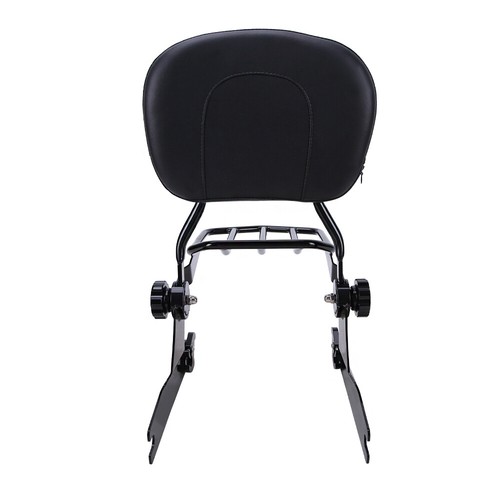 Detachable Sissy Bar Backrest Rack For Harley Softail Fatboy EFI FXST ...