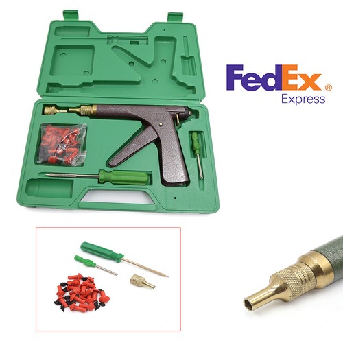 Car Tire Plugger Tubeless Tire Wheel Repair Gun Kit Mushroom Plug Probe ...