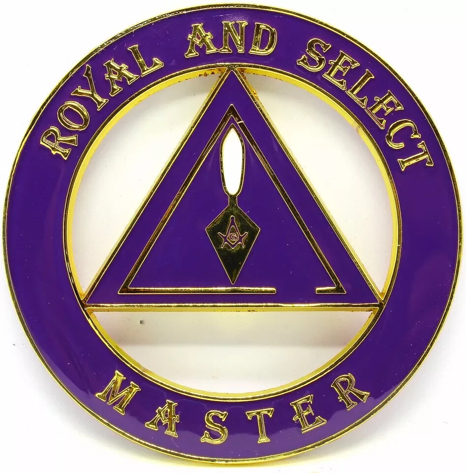 Masonic 3" Royal & Select MASTER Car Auto Emblem Black Gold DMCE06 | eBay