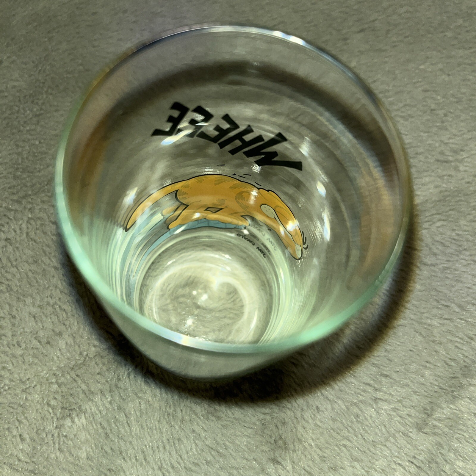 Garfield Drinking Glass 1978 Sunday Comics Collectible Wheee! Ice Cube ...