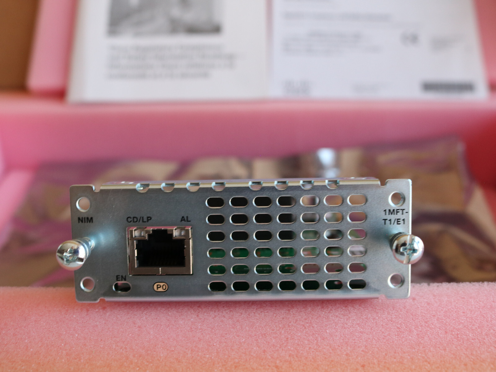 Cisco NIM-1MFT-T1/E1 1-Port Voice/WAN Interface Card NIM Open Box | eBay