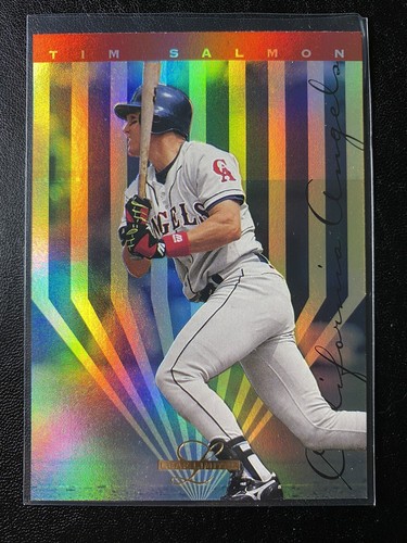 1995 LEAF LIMITED Gold Prism Foil Tim Salmon #13 Baseball Card CA ...