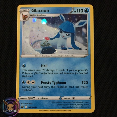 Glaceon HOLO RARE BLACK STAR PROMO SWSH192 (NM/M) Pokemon Cards | eBay