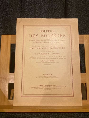 Albert Lavignac Solfège des solfèges Accompagnements piano 2a ed. Lemoine | eBay