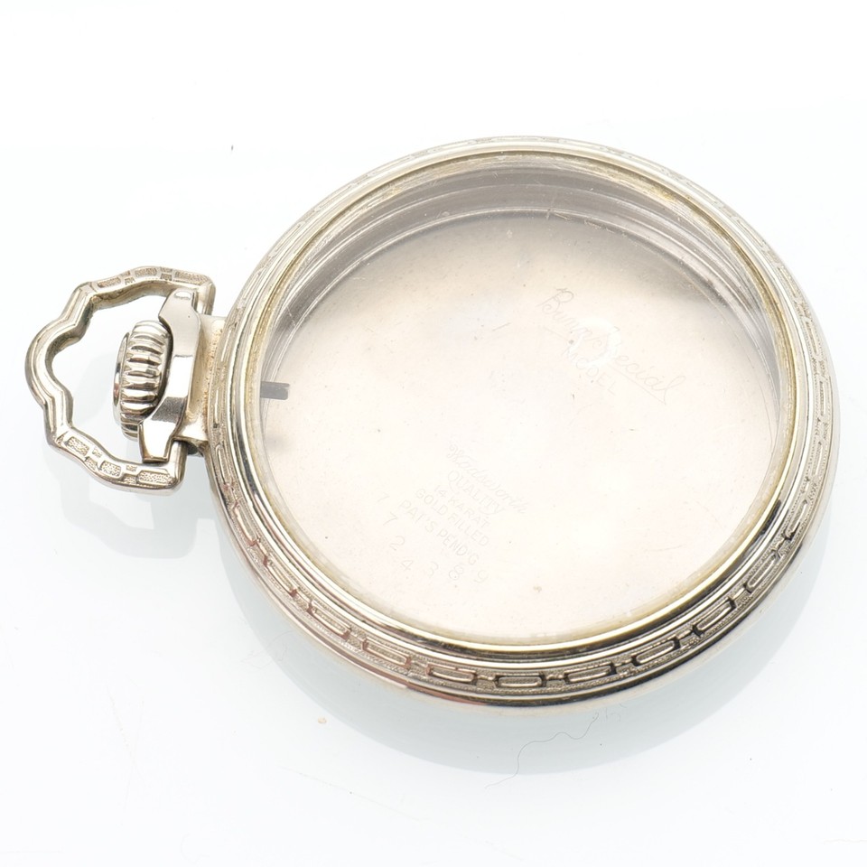 Antique 16s Wadsworth Bunn Special Open Face Pocket Watch Case 14k ...