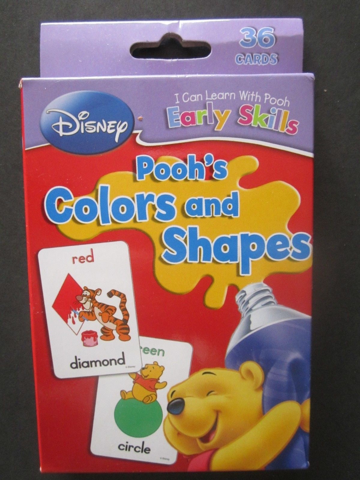 Disney Winnie The Pooh 36 Learning Cards Pooh's Colors and Shapes for ...