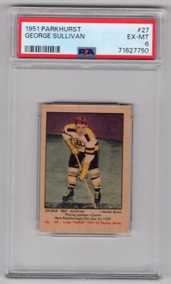 GEORGE SULLIVAN 1951-52 PARKHURST 51-52 NO 27 PSA 6 33781 | eBay