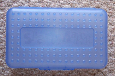 SPACEMAKER Pencil Box School Supply Case Light Blue & Translucent ...