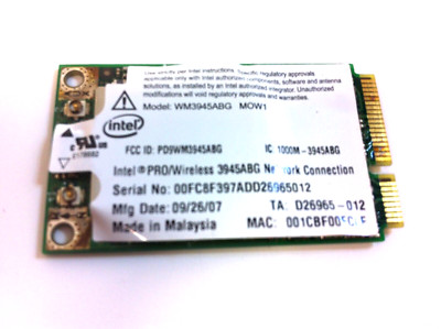 Card Wifi Wireless Intel Lenovo 3000 N200 Y410 Card Board 3945ABG ...