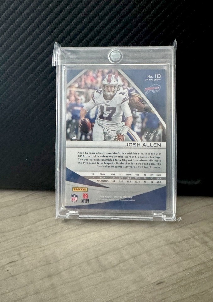 2024 Spectra Josh Allen One of One Gold Vinyl. MVP. Card Is 🔥 | eBay