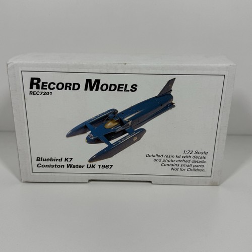 Bluebird K7 1979 UK Record Models REC7201 Boxed Unmade Rare 1:72 Resin ...