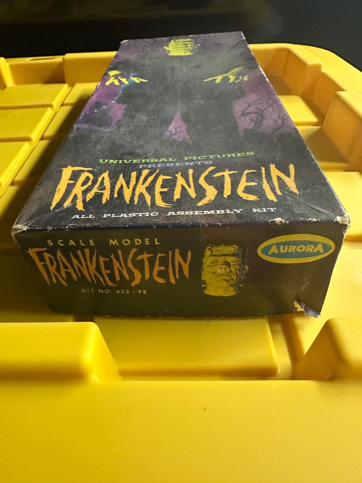 RARE COMPLETE - 1961 Aurora - FRANKENSTEIN - Plastic Model Kit #423-98 ...