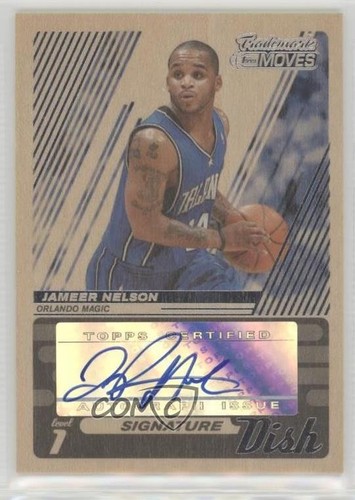 2006-07 Topps Trademark Moves Signature Dish Wood /10 Jameer Nelson # ...