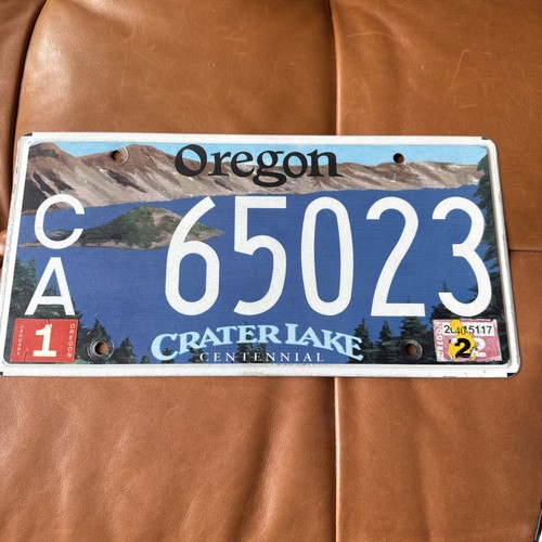 Oregon CRATER LAKE License Plate Graphic Tag # 65023 Centennial | eBay