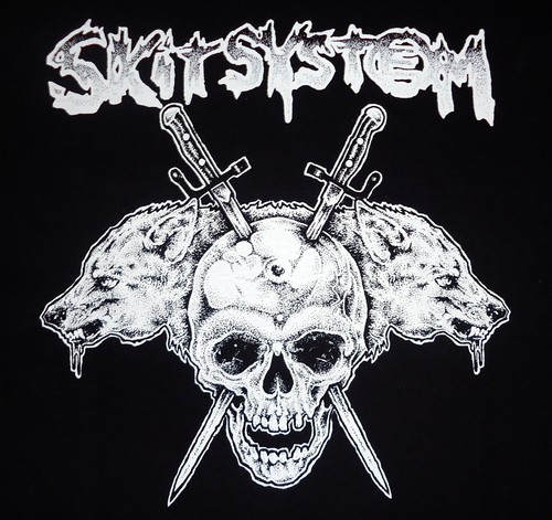 Skitsystem - (Skull & wolves logo) shirt / New / S , L , XL (Black ...