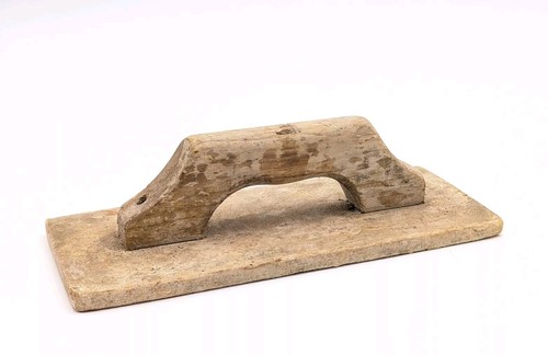 Vintage Stone Mason's Cement Trowel Wooden Masonry Tool Hand Floater ...