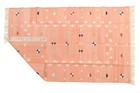3x5 Blush pink rug/ wall tapestry Modern Handmade Cotton Area Rug ...