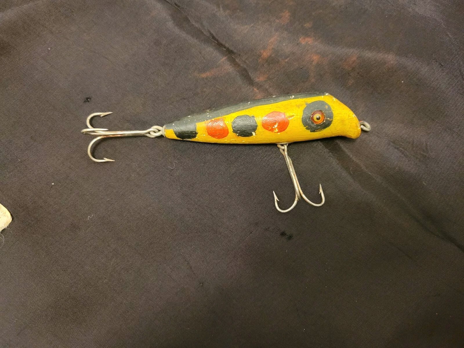 Vintage Unknown Fishing Lure GLASS EYES | eBay