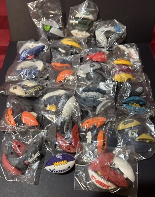 NFL Mini Footballs all 22 Teams Fun Toy or Eraser Chiefs Saints Bills ...