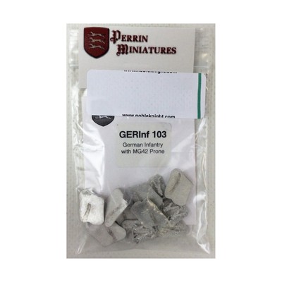 Perrin WWII German 10mm German Infantry w/MiG42 Prone Pack New | eBay