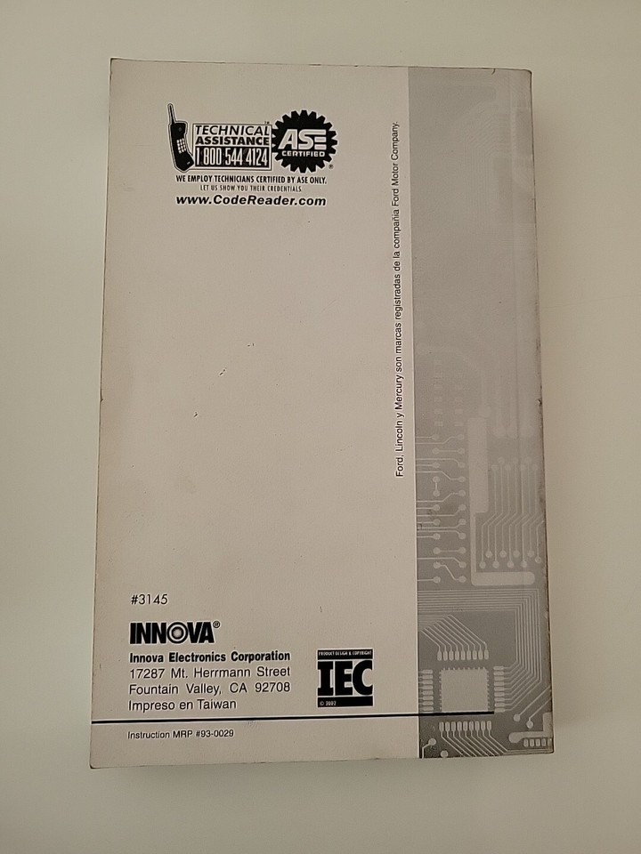 INNOVA 3145 Ford Digital OBD1 Code Reader And Manual EBay innova-3145-ford-digital-obd1-code-reader-and-manual-ebay