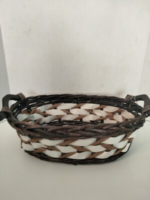 Tri Colored Basket With Handles | eBay