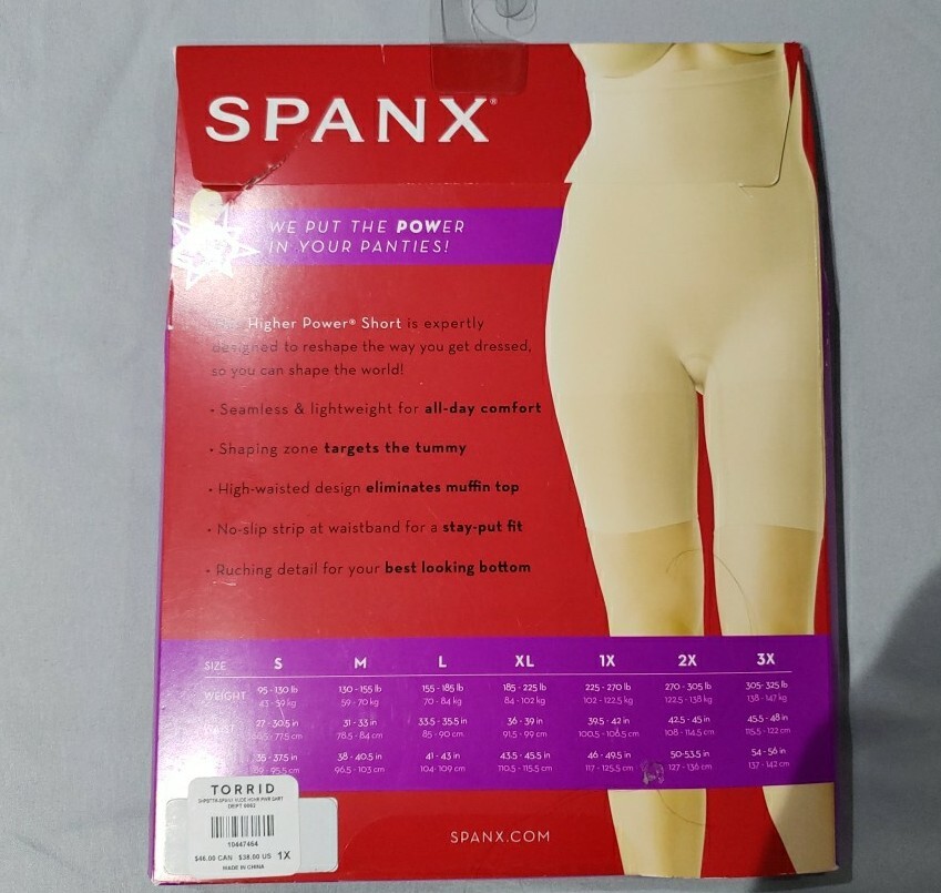 Spanx Women's Beige Seamless Comfort Lightweight High Waisted Shapewear ...