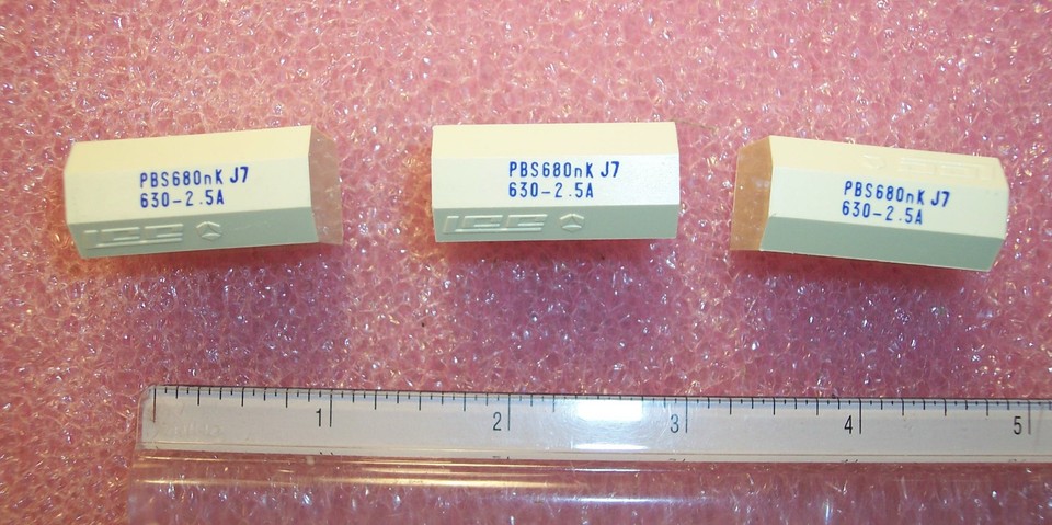 QTY (10) .68uf 630V 10% DOME POLYPROPYLENE FILM CAPACITORS BB276K0684K ...