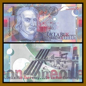 De La Rue, 1 housenote, 1999, test Note/ advertising note, Isaac Newton ...