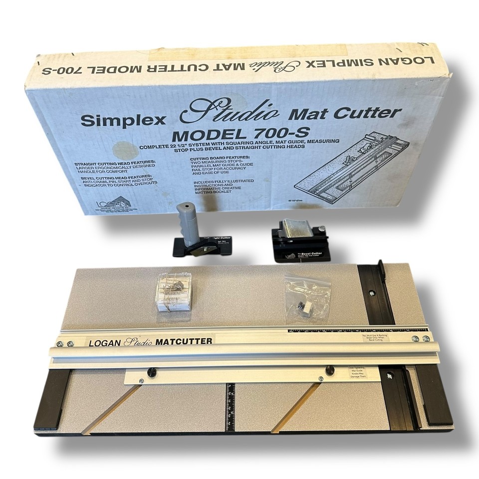 Logan Simplex Model 700-S Studio Mat Cutter 22.5" Board Bevel Straight ...