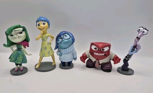 Disney Pixar Inside Out Figures Cake Toppers Anger Disgust Joy Sadness ...