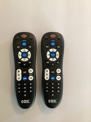 Lot Of 2 Cox Remote Control URC-2220-R Mini Box Cable TV Black OEM ...