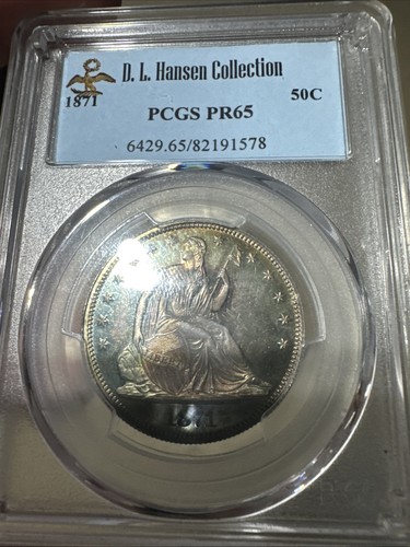 1871 D L Hansen Collection PR65 Toned PCGS | eBay