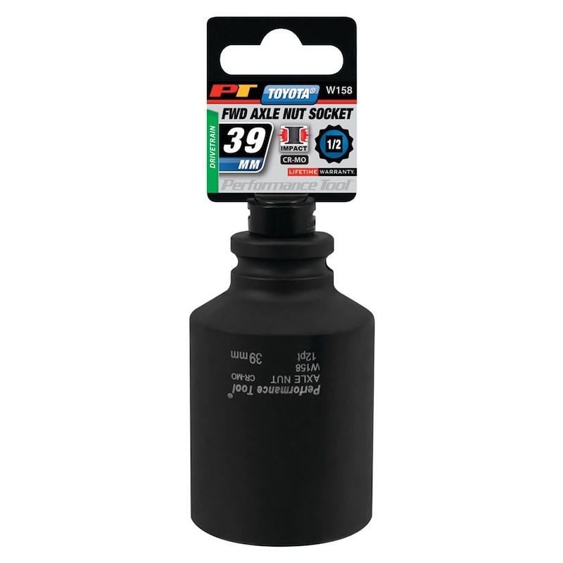 Performance Tool W158 Socket; 1/2 Inch Drive; 39 Millimeter; Metric ...