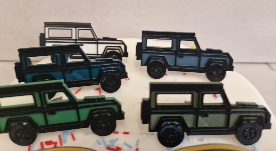 Anniversary Birthday Cake Topper Cars 4x4 off road land rover defender ...
