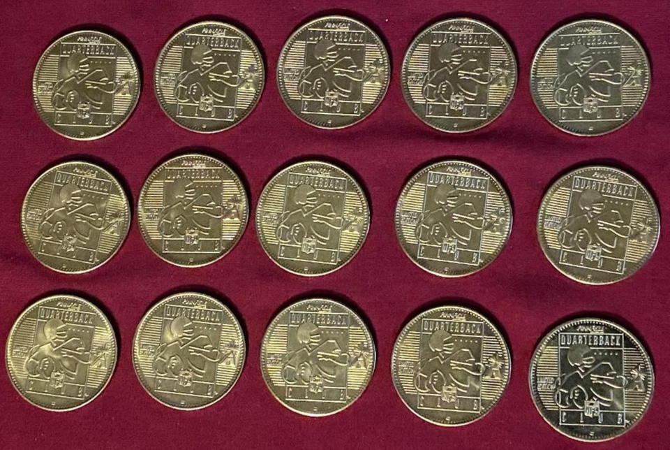 1997 Pinnacle Mint Football 15 Coin Lot Steve Young | eBay
