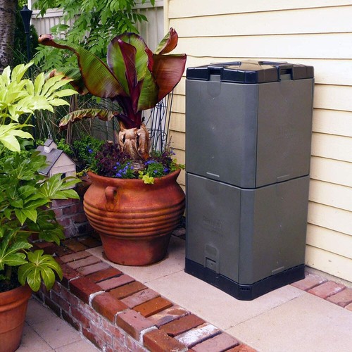 Aerobin 200L Grey Composting Bin – Fast Organic Garden Composting, Eco ...
