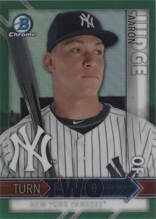 2016 Bowman - Chrome Turn Two Aaron Judge, Jorge Mateo #TT-JM Green ...