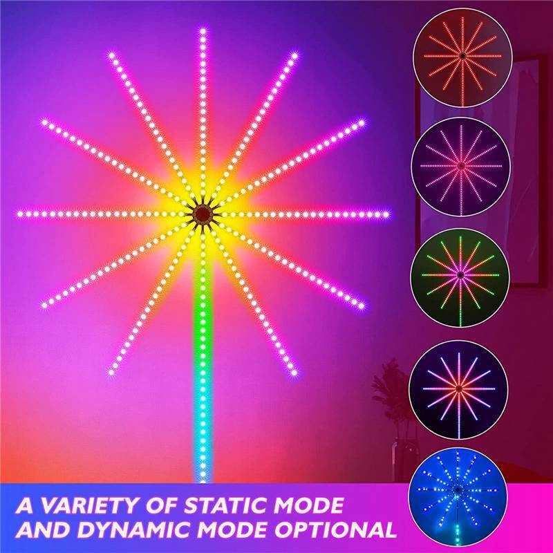 Dream Lights RGB Firework Sound Color LED Strip Sync 5V Music Bluetooth ...