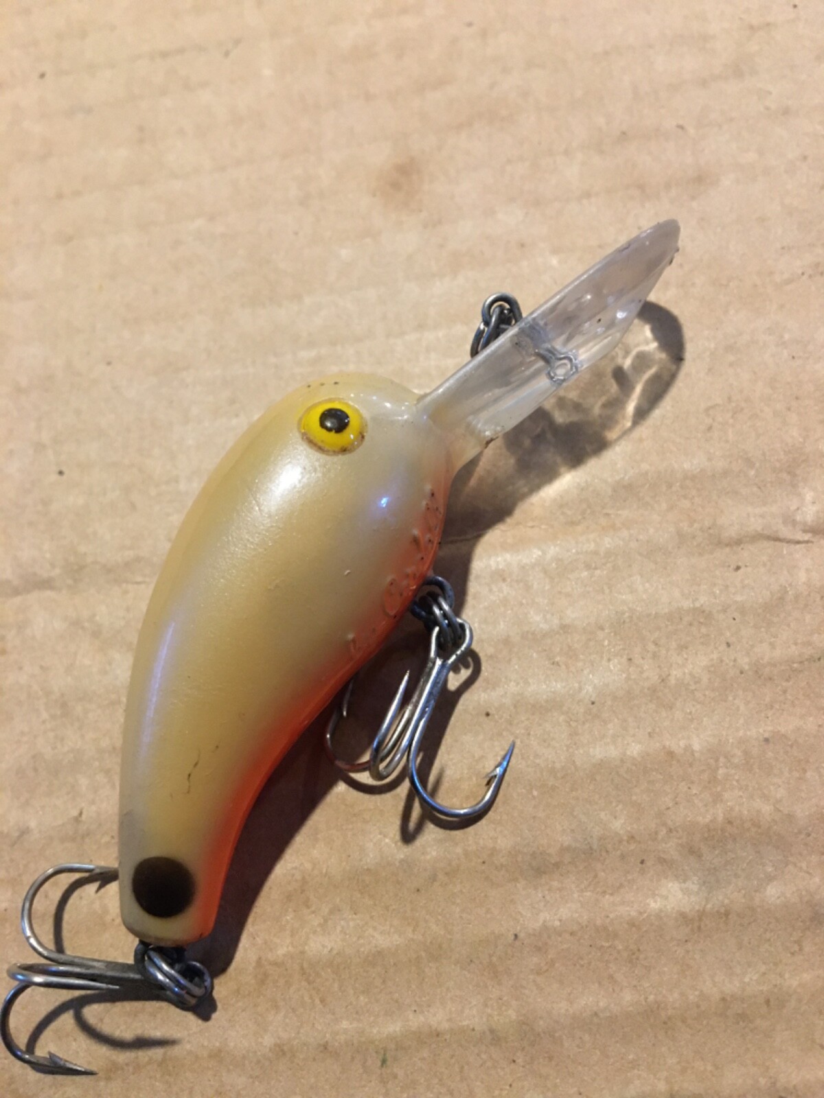 Vintage Cordell Big O fishing lure rare bone orange color | eBay