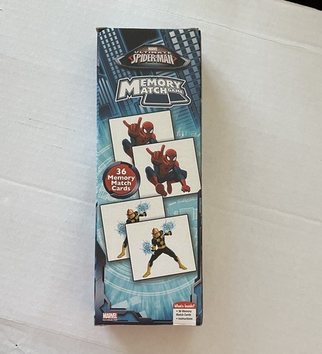 Marvel Ultimate Spider-Man Memory Match Game 36 Memory match Cards ...