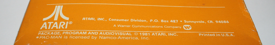 Pac-Man for Atari 2600 - Super RARE with 1981 label, Orange Box ...