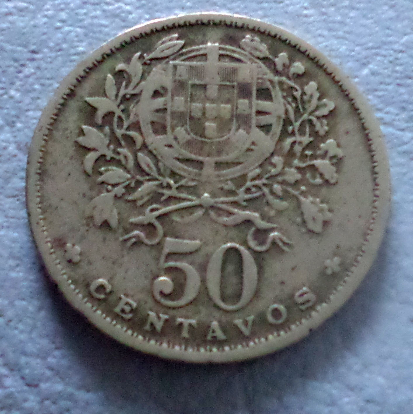 PORTUGAL COIN 50 CENTAVOS 1938 KEY DATE !!! F/VF | eBay