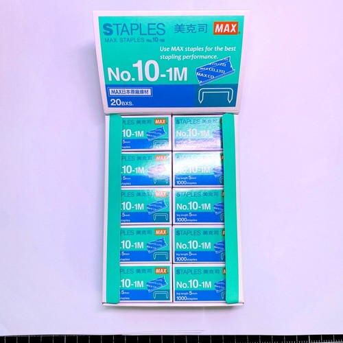 [Max] Staples NO.10-1M (8.4x5mm) 1000pcs/box (Select) | eBay Australia