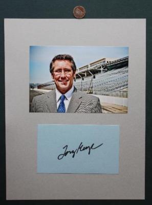 Indy 500 Indianapolis Motor Speedway Executive Tony George autograph ...